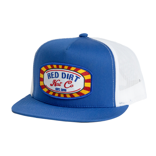 Men's Red Dirt Hat Co Blue/White Cap RDHC-499 – Crazy House Western Wear