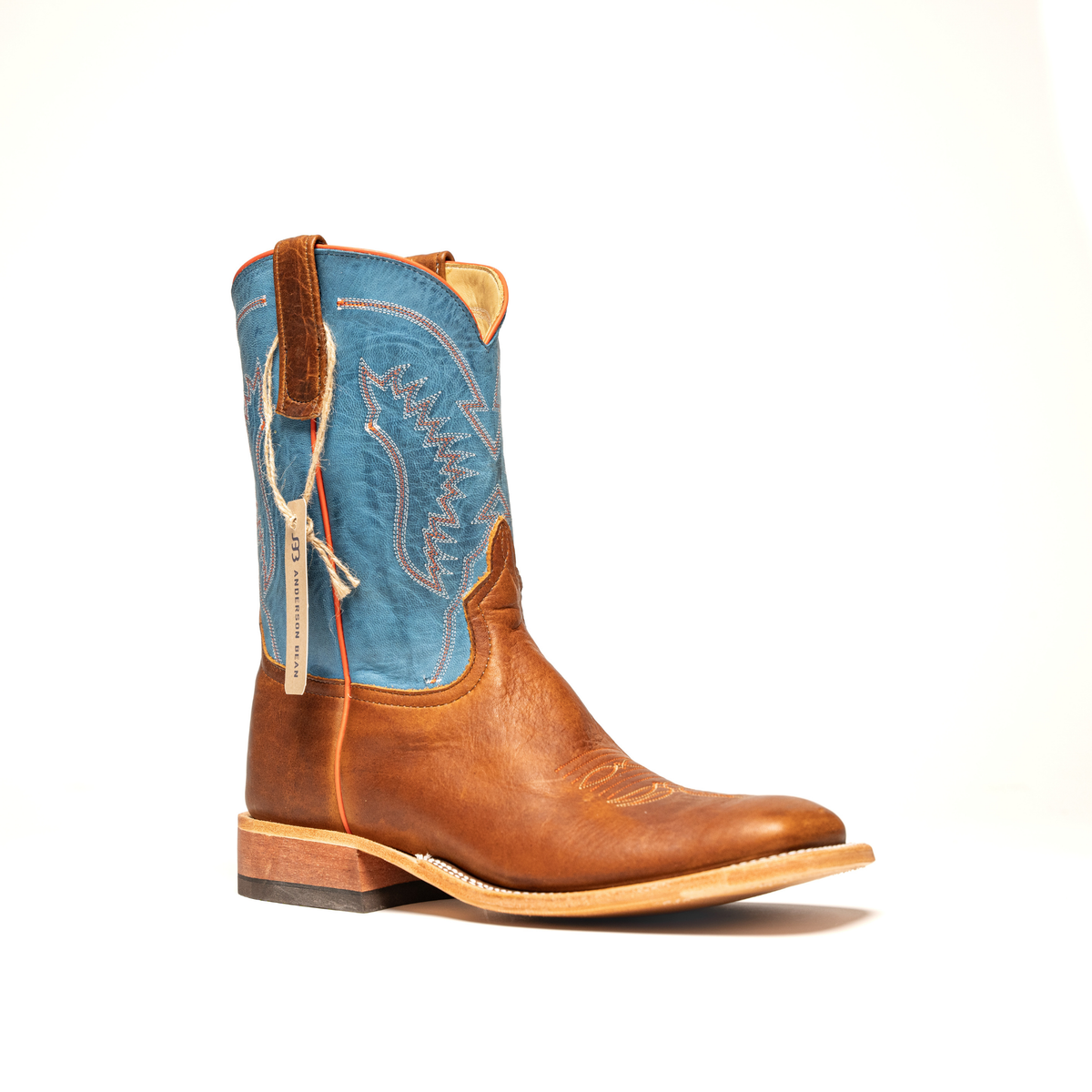 Anderson Bean Stampede Briar Bison Brown Square Toe Boots – Crazy House ...