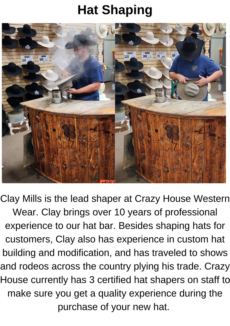 Hat Shaping – Crazy House Western Wear